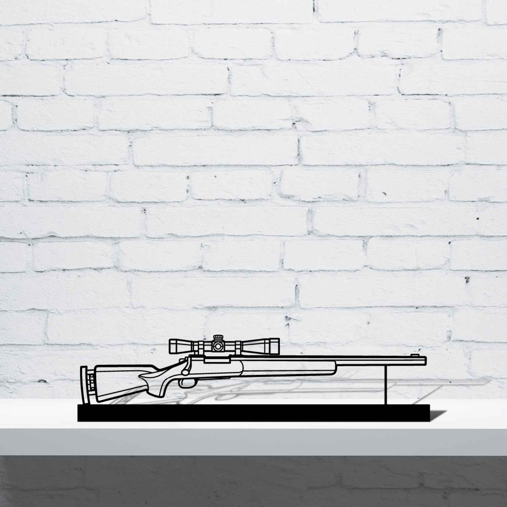 M24 SWS Silhouette Metal Art Stand – Squad Brothers